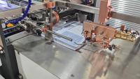 China Miniature B2 Buckle Folding Machine 550mm Pile Height 45-157gsm Thickness for Parallel Folds for sale