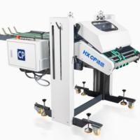 China Paper Folding Machine Designed to Remove Air from Folded Products Using Stream Press Stack Delivery Ensuring Consistent Fold for sale