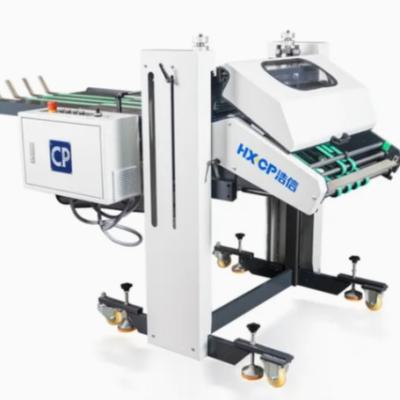 China Paper Folding Machine Designed to Remove Air from Folded Products Using Stream Press Stack Delivery Ensuring Consistent Fold for sale