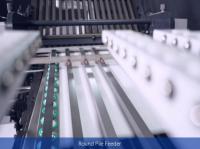 China CP Round Pile Folding Machine suitable for medium large runs featuring nonstop operation and processing of pre folded perforated papers for sale
