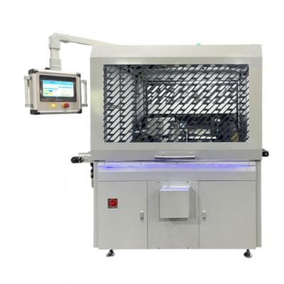 China HDP TST Digital Finish Three Side Trimmer Offering Fully Interlocked Safety and Automated Pile Rotation for Book Finishing for sale