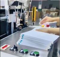 China Semi Auto Book Block Head And Tail Band Fixing Machine Attaches The Bands With Self-Adhesive Tape for sale