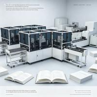 China Compact Footprint Book Block Assembly Machine Designed for Page Feeding and Accurate Assembly in Medium Scale Production for sale