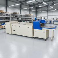 China HX480P Automatic Line For Cover Feeding Stitching Folding Three Side Trimming for sale