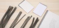 China Semi Auto Single Wire Binding Machine for Spiral Binding of Diaries Notebooks Exercise Books and Calendars with Flexible Tool Change for sale