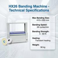 China HX26 Bundling Equipment with Adjustable Tension Range 5 N to 60 N Setting System for sale