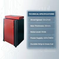 China Durable Cutting Cardboard Shredder Running At 12 Meters Per Minute Constant Speed for sale