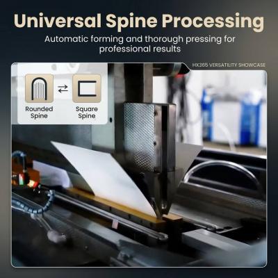 China HX365 Book Casing Equipment with Partial Gluing System for Irregular Perforated Covers for sale