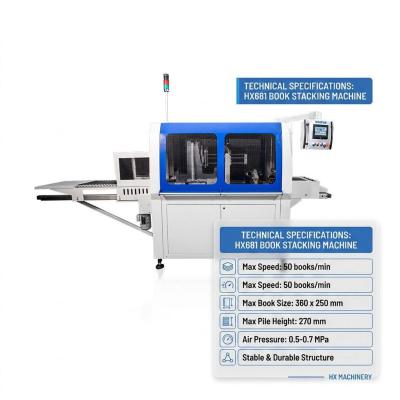 China HX681 Hardcover Book Interleaving Stacker Used As End Collector Or Pass Through Production Unit for sale
