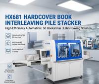 China HX681 Pile Stacking Machine With Turntable Rotating Books At 90 And 180 Degree Angles for sale