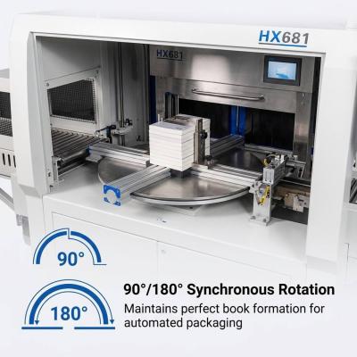 China Automated Pre Packaging Equipment Running 50 Books Per Minute For Book Periodical Processing for sale