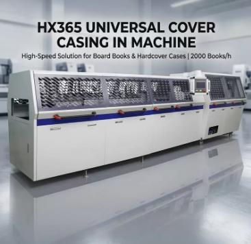 China HX365 Universal Cover Casing In Machine Suitable for Various Book Sizes and Types Ensuring Uniform Cover Attachment Every Time for sale