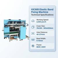 China Compact HX36B Elastic Band Fixer With 10 Preset Job Programs For Quick Specification Switching for sale
