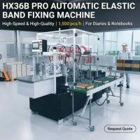China HX36B PRO Automatic Diary Notebook Elastic Band Fixing Machine For Hardcover And Softcover Processing for sale