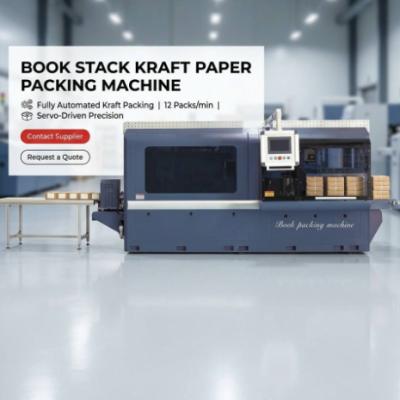 China Book Stack Kraft Paper Packing Machine for 64K to 16K with Automatic Sealing up to 12min for sale