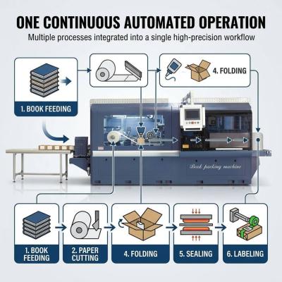 China Industrial Book Stack Kraft Paper Packer with Servo Drive for Continuous Operation for sale
