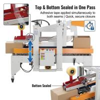 China HXPC50 Double Column Flaps Folding Carton Sealer for Automatic Box Flap Folding and Sealing for sale