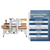 China HXPC50 Double Column Flaps Folding Carton Sealer for Automatic Box Flap Folding and Sealing for sale