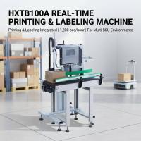 China HXTB100A Automatic Print And Apply Labeling Machine With 1200 PCS Per Hour Speed for sale