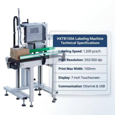 China HXTB100A Industrial Labeling System Optional Scan To Label Scanning Unit Design for sale
