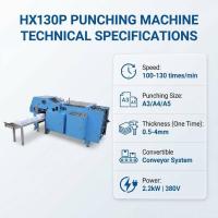 China HX130P Punching Equipment With Adjustable Splitting Needle And Optional Vacuum Sucker Feeding for sale