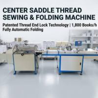 China Inward Folding Thread Sewing Machine Completing Sewing Cutting Pressing And Discharging Automatically for sale