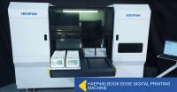 China HXEP400 Book Edge Digital Printing Machine Piezoelectric Inkjet 4/8 Colors 2 Stations for sale