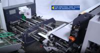 China High Speed Round Pile Folding Machine with Non Stop Round Pile Feeder for sale
