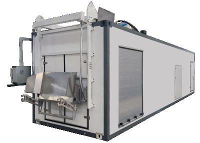 China Bio Medical Waste Shredder Sterilizer Disposal Machine 186KW 800kg/H for sale