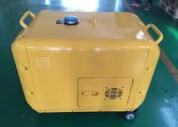 China Yellow 6kva Small Portable Generators Electric Genset 3000rpm 3600rpm for sale