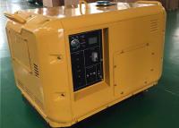 China Yellow 6kva Small Portable Generators Electric Genset 3000rpm 3600rpm for sale