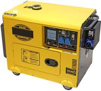 China 5 KW AC Three Phase Portable Diesel Generators Set With ATS Wheels for sale