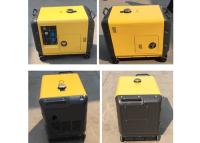China 5.5kva Electric Power Generation Small Portable Generators Yellow CE for sale