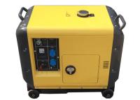 China 5.5kva Electric Power Generation Small Portable Generators Yellow CE for sale