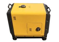 China 5.5kva Electric Power Generation Small Portable Generators Yellow CE for sale