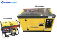 China AC Single / Three Phase Small Portable Generators Open / Silent Type 3kva 5kva 6kva for sale