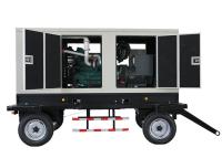 China Durable Use Movable Trailer Diesel Generator Set Rate Power 100KVA 80kw for sale