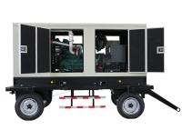 China 200 Kw Trailer Type Cummins Dg Set , 1500 Rpm Diesel Generator Stamford Alternator for sale