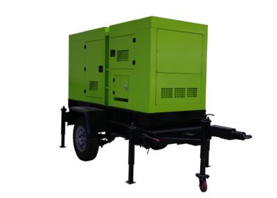 China Water Cooled Wheels Mounted Trailer Cummins Diesel Generators With Two / Four Wheels for sale