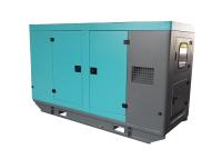 China White Water Cooled Silent Cummins Diesel Generator 240 L Fuel Tank Capacity for sale