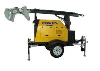 China 4000w Mobile Light Tower Generator Mobile Light Tower With Metal Halide Lights Trailer Type for sale