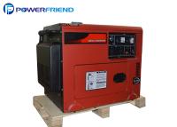 China Eletric Portable Generator 5000W 5KVA Soundproof Type Generator Red for sale