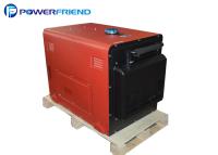 China Eletric Portable Generator 5000W 5KVA Soundproof Type Generator Red for sale