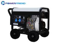 China 7KVA Electric Start Small Portable Diesel Generator With Wheels And Handles 192FAE Engine for sale