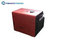 China AC 7.5kva Motor Small Portable Generators , Red Color Diesel Powered Generators for sale