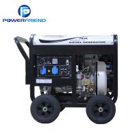 China 6 Kw Open Type Air Cooled Diesel Powered Portable Generator With 192FAGE Engine for sale