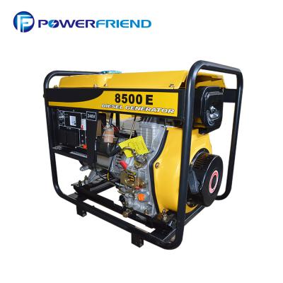 China 7KW Open Type Small Portable Generators , 1 Cylinder Diesel Generator High Performance for sale