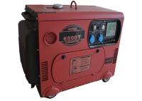 China Diesel power 5000w 5kw Small portable electric generator silent type 186FAE Engine for sale