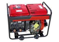 China Diesel power 5000w 5kw Small portable electric generator silent type 186FAE Engine for sale