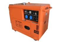 China Electric start air cooled small portable generators diesel power 6kw for sale